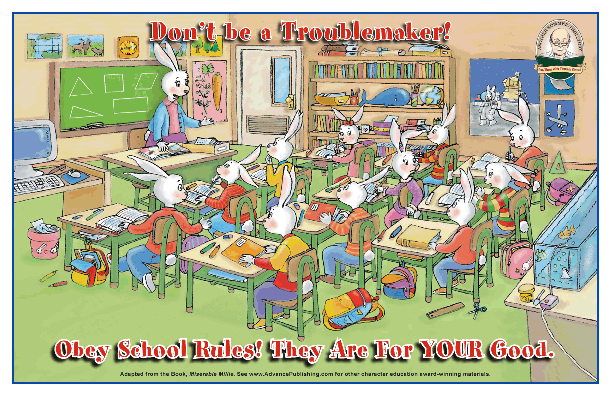 Free Character Education Posters - Courtesy of Advance Publishing